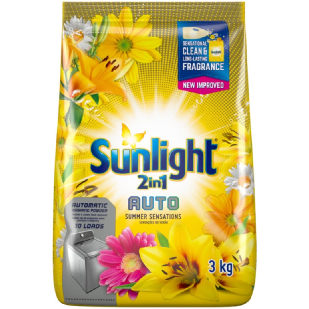 Sunlight 2-in-1 Summer Sensations Auto Washing Powder 3kg - Superb Hyper