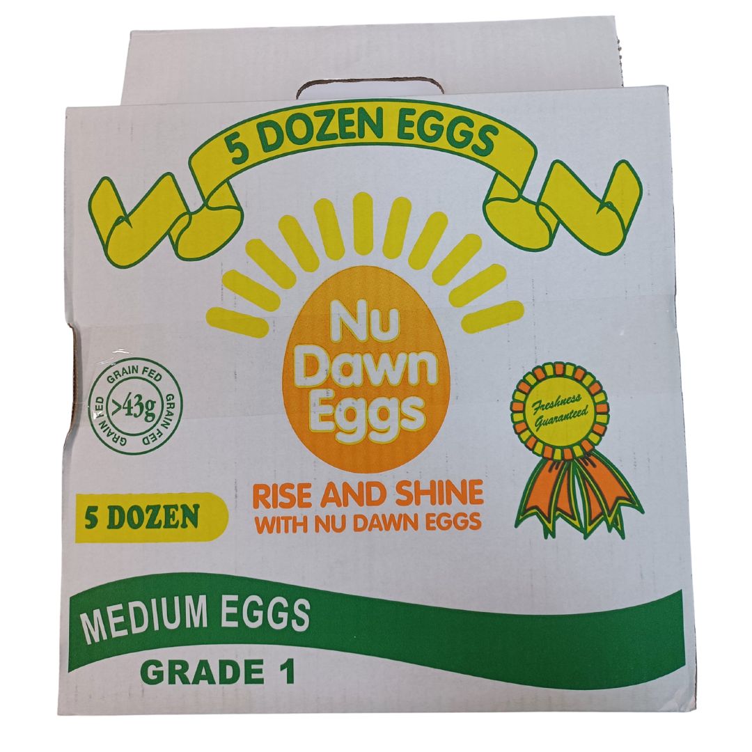 Nu Dawn Eggs Medium 5doz – Superb Hyper
