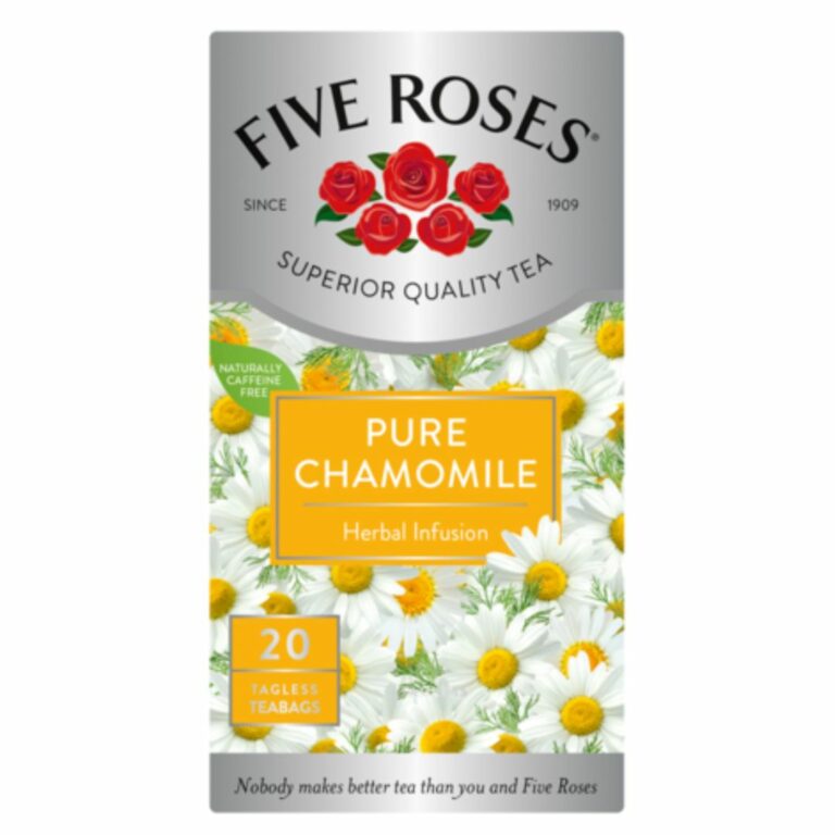 Five Roses Pure Chamomile Herbal Infusion Teabags 20s – Superb Hyper