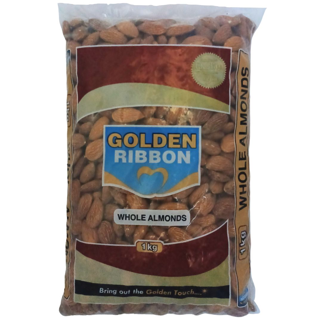 Golden Ribbon Almonds Whole 1kg - Superb Hyper