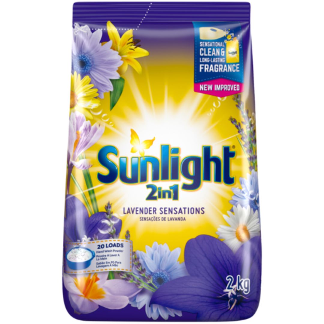 Sunlight 2-in-1 Lavender Sensations Handwashing Powder 2kg – Superb Hyper