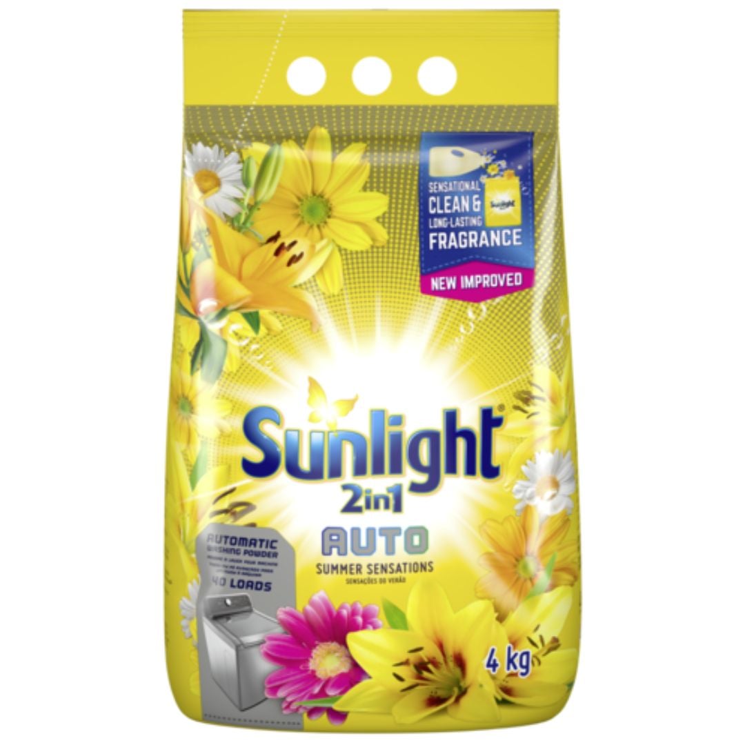 Sunlight 2-in-1 Summer Sensations Auto Washing Powder 4kg - Superb Hyper