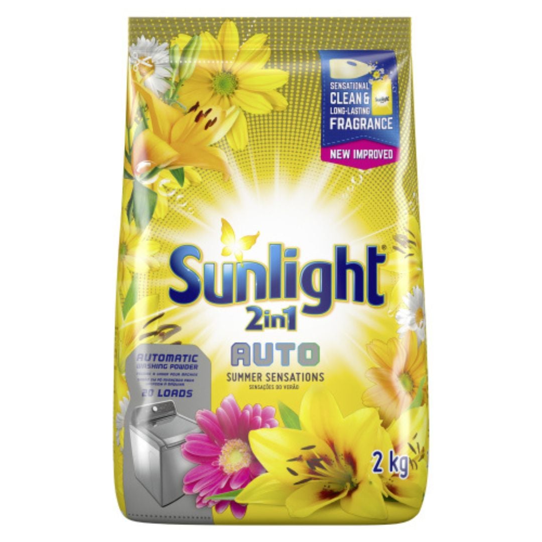 Sunlight 2-in-1 Summer Sensations Auto Washing Powrder 2kg – Superb Hyper