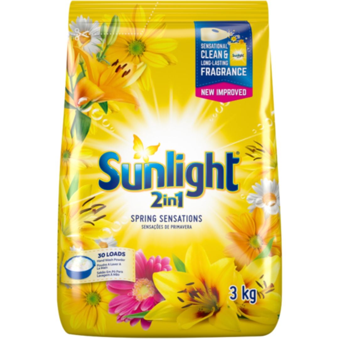 Sunlight 2-in-1 Spring Sensations Hand Washing Powder 3kg – Superb Hyper