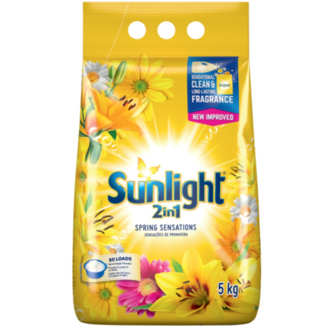 Sunlight 2-in-1 Spring Sensations Hand Washing Powder 5kg – Superb Hyper