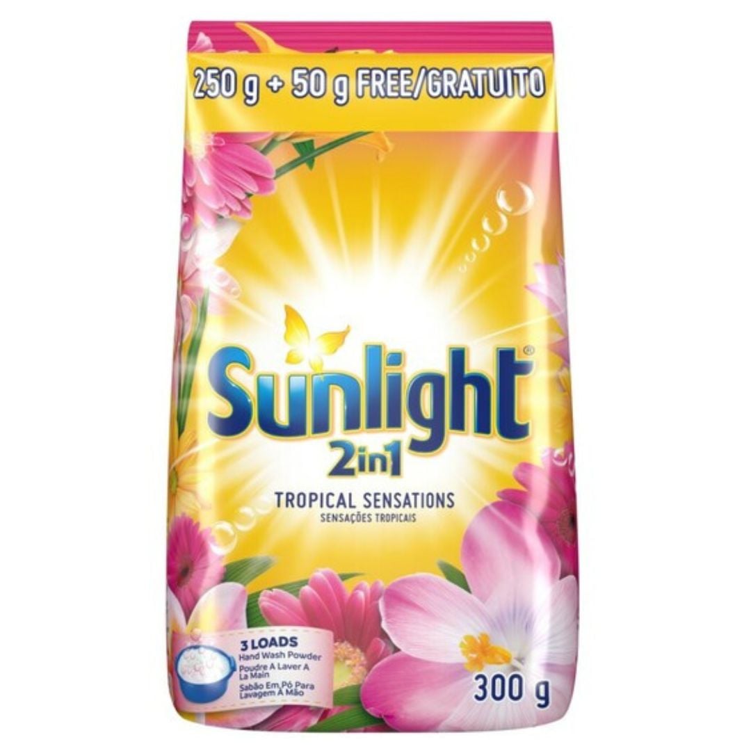 Sunlight 2-in-1 Tropical Sensations Hand Washing Powder 300gr - Superb ...