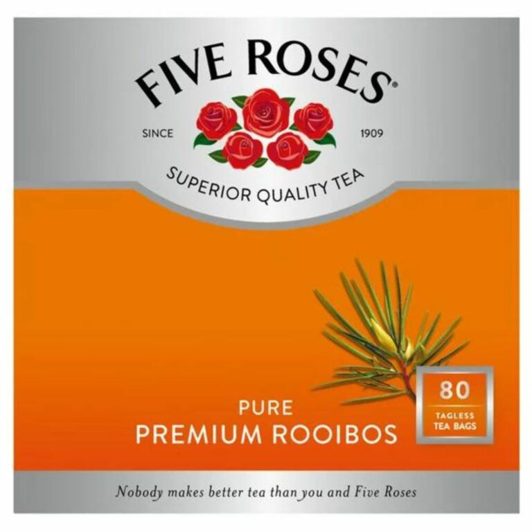 Five Roses Pure Premium Rooibos Tagless Teabags 80s – Superb Hyper