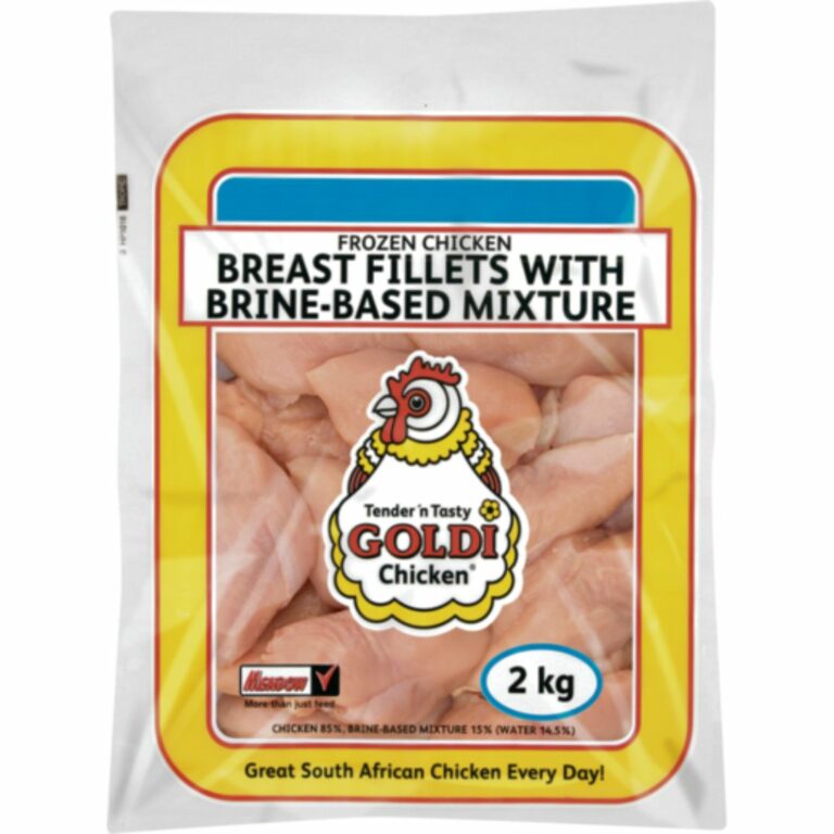 Goldi IQF Frozen Chicken Breast Fillet With Brine-Based Mixture 2kg ...