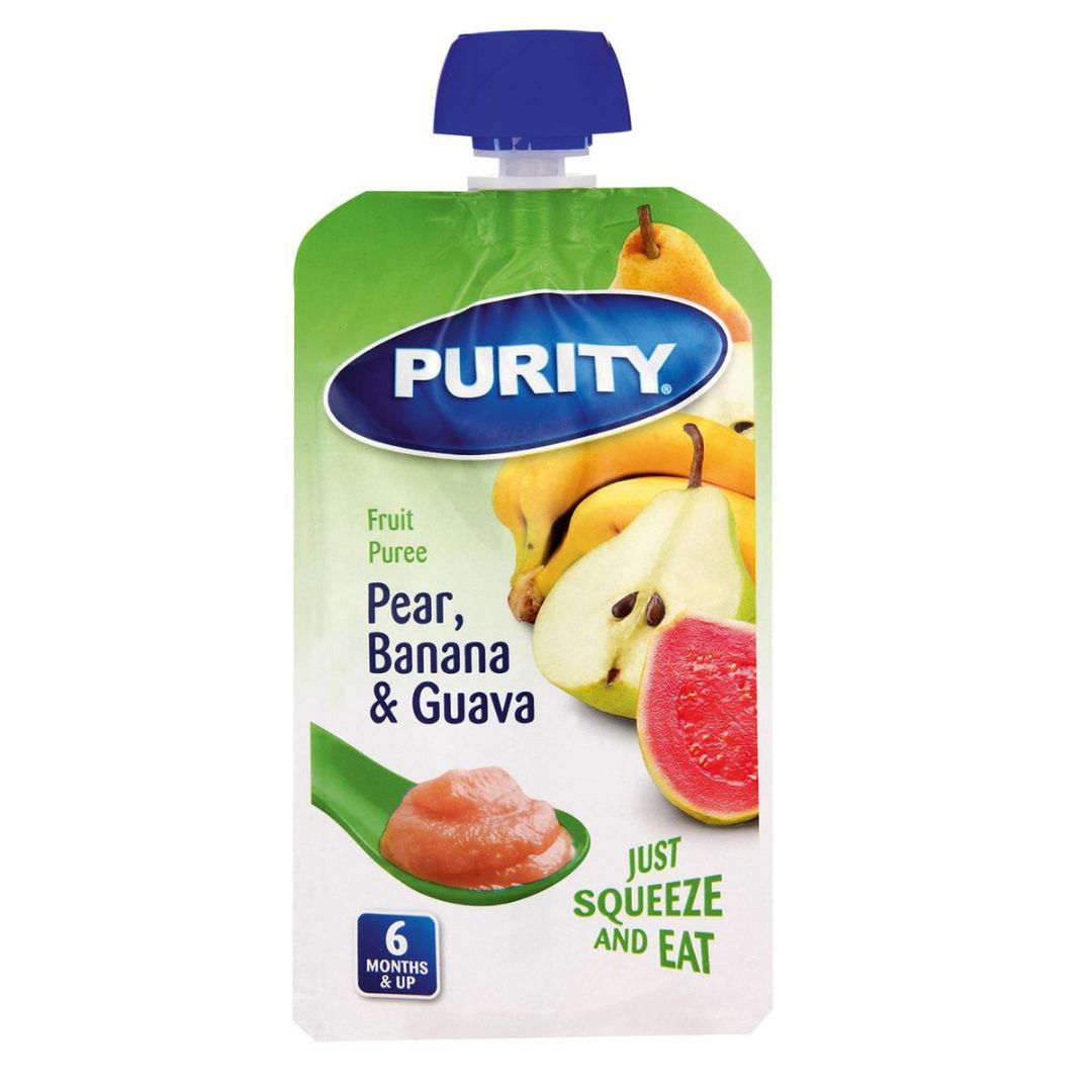 Purity Pouch Pear, Banana And Guava 110ml – Superb Hyper