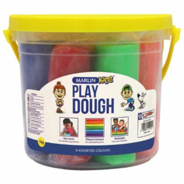Marlin Kids Play Dough Bucket 8 Assorted Colours 1kg – Superb Hyper