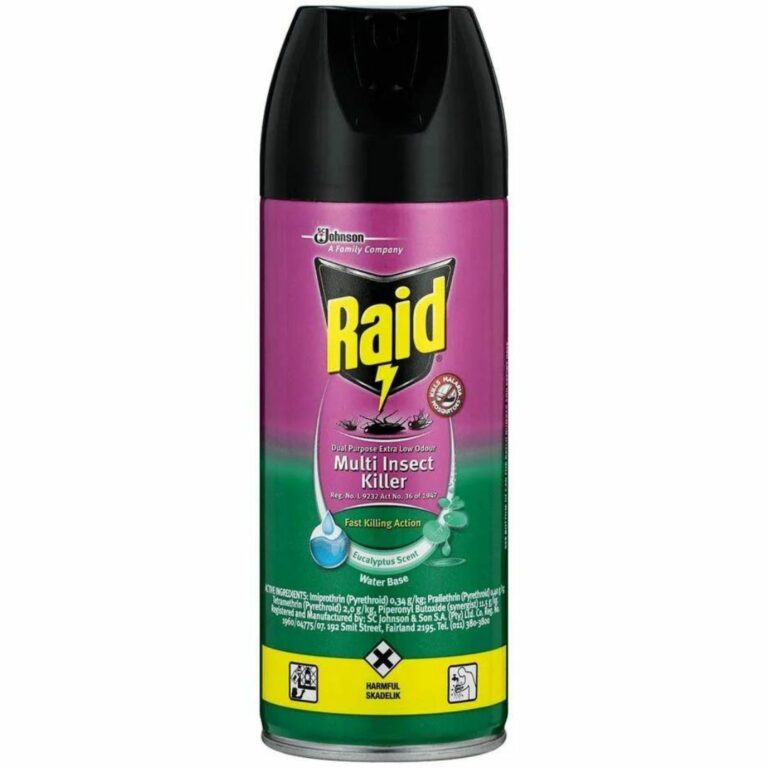 Raid Dual Purpose Extra Low Odour Multi Insect Killer Eucalyptus Scent ...