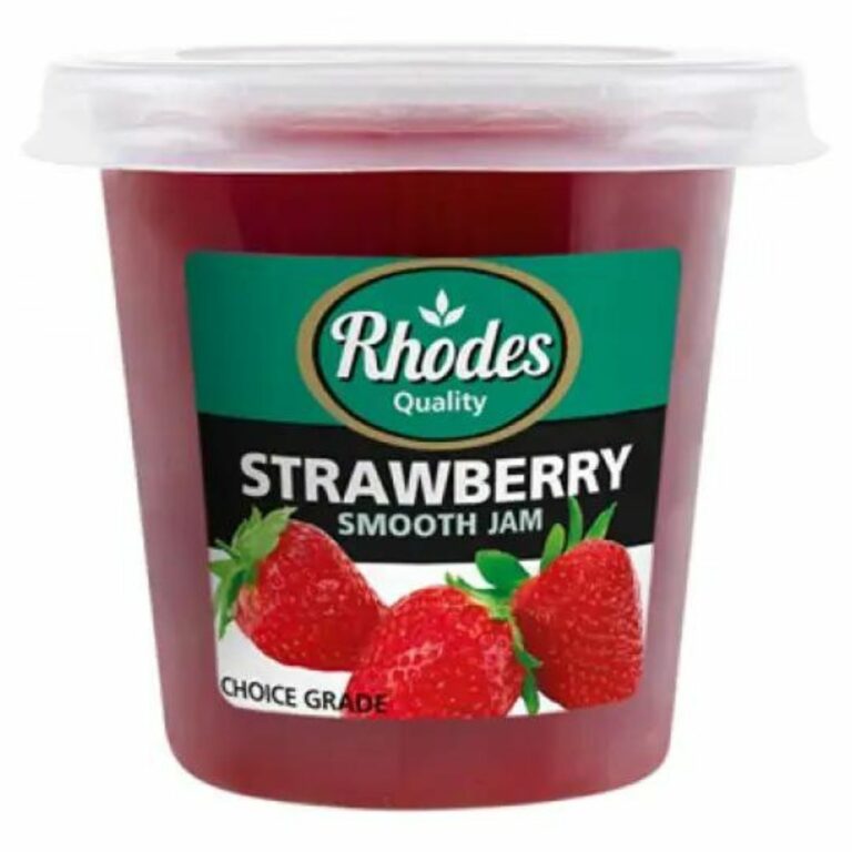 Rhodes Strawberry Jam Tub 290gr – Superb Hyper