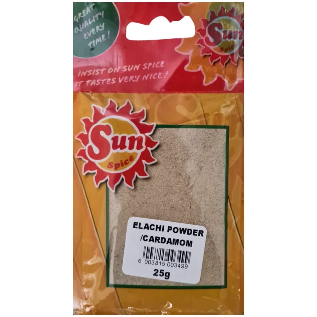 Sun Spice Elachi Powder Cardamom 25gr – Superb Hyper