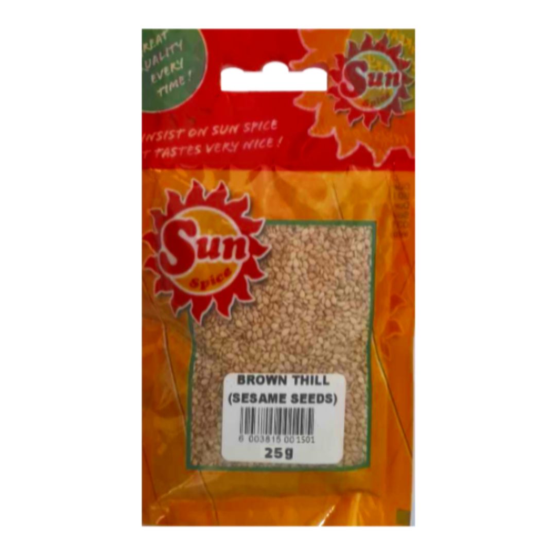 Sun Spice Brown Sesame Seeds 25gr - Superb Hyper