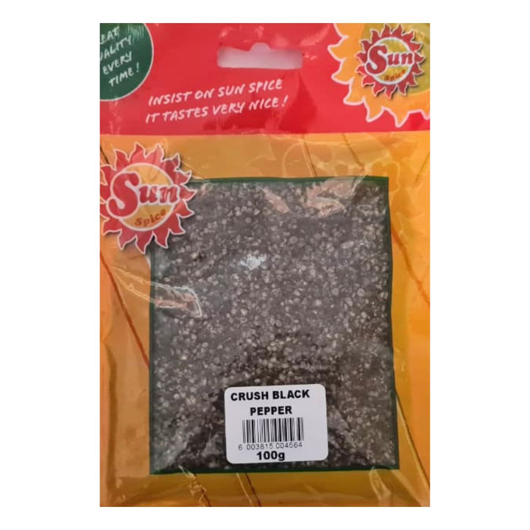 Sun Spice Crushed Black Pepper 100gr - Superb Hyper