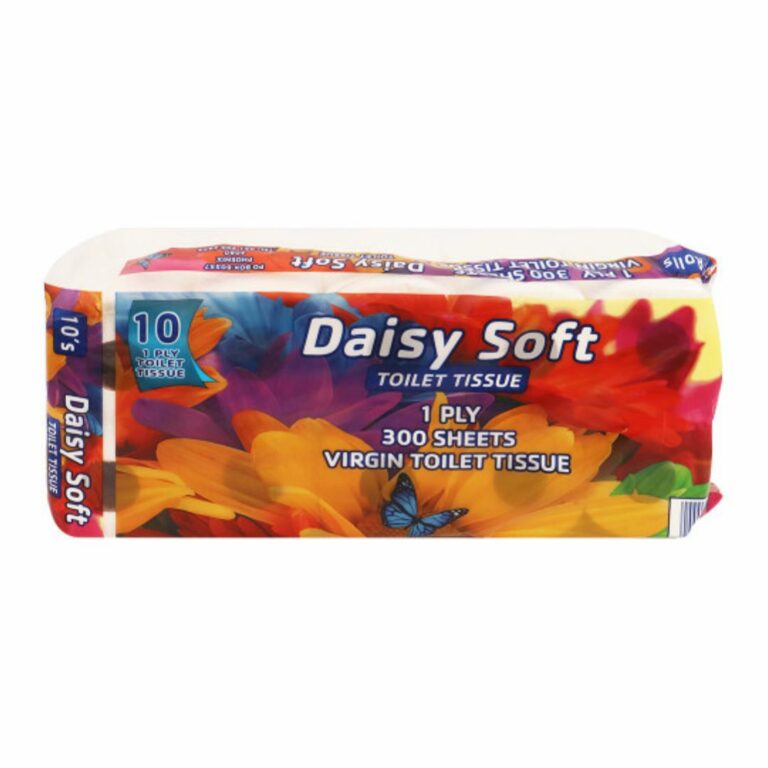 Daisy Soft Virgin Toilet Roll Tissue 300 Sheets 1 Ply 10s – Superb Hyper