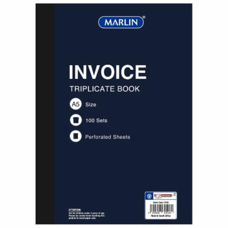 Marlin Invoice Triplicate Book A5 – Superb Hyper