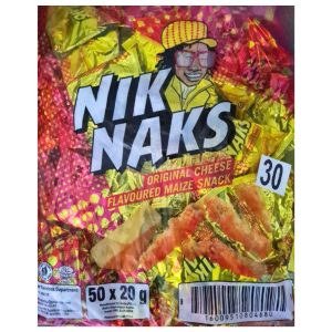 Simba Nik Naks Original Cheese Flavoured Maize Snack 50X20gr - Superb Hyper