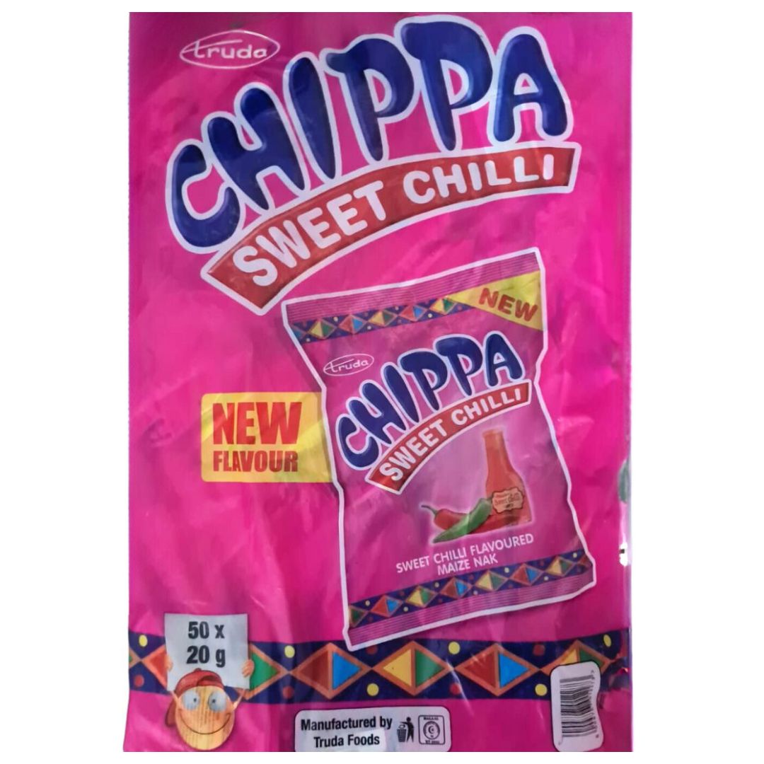 Truda Chippa Naks Sweet Chilli Flavoured Maize Nak 50x20gr - Superb Hyper