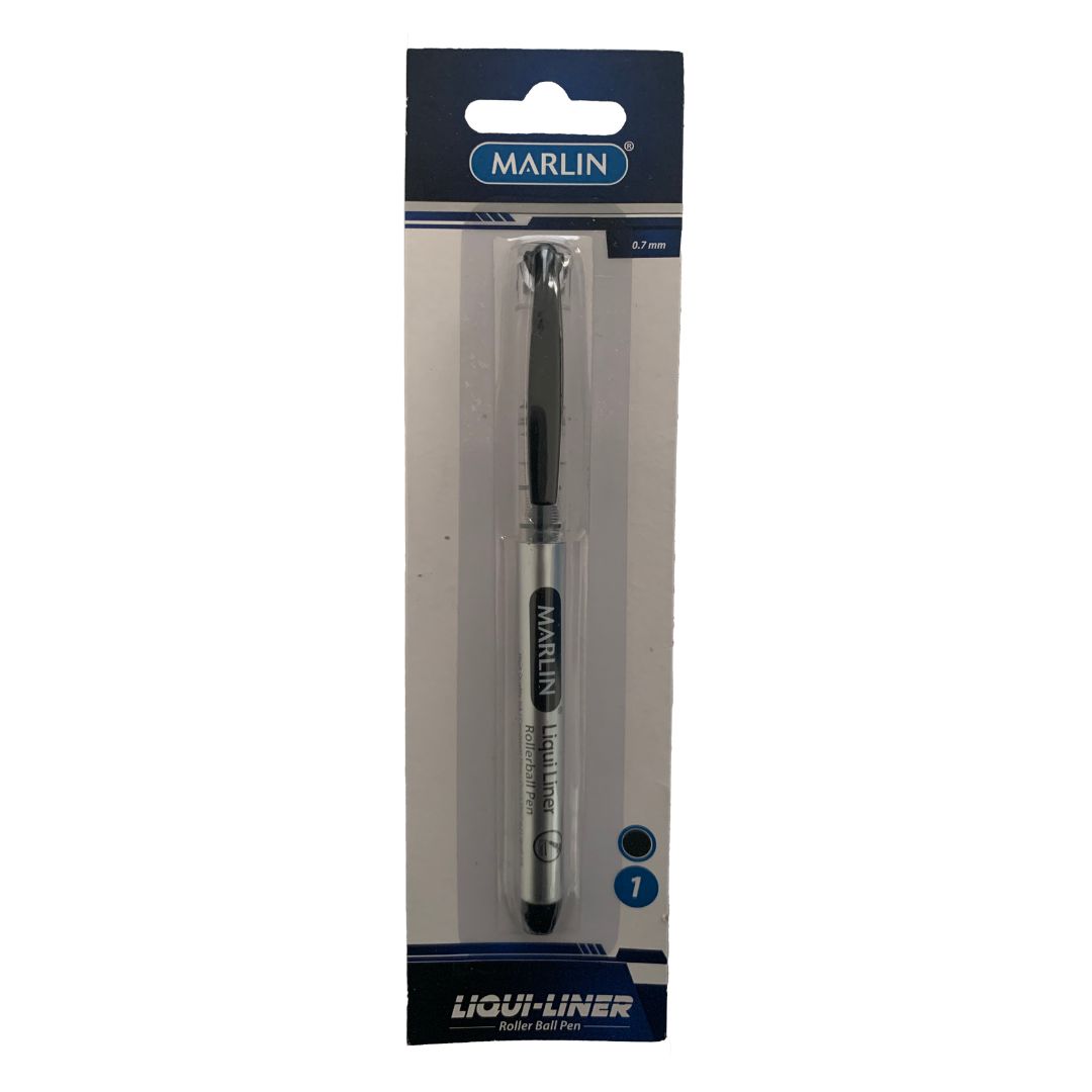 Marlin Liqui Liner Rollerball Pen Black - Superb Hyper