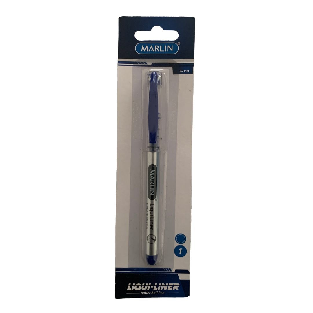 Marlin Liqui Liner Rollerball Pen Blue 1s - Superb Hyper