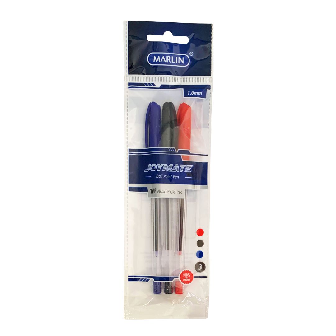Marlin Joymate Ball Point Pens Assorted 3s - Superb Hyper