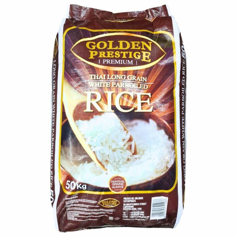 Golden Prestige Premium Thai Long Grain White Parboiled Rice 50kg ...
