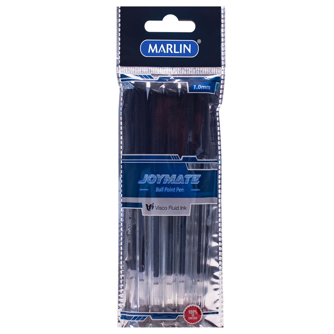 Marlin Joymate Ball Point Pens Black 5s - Superb Hyper
