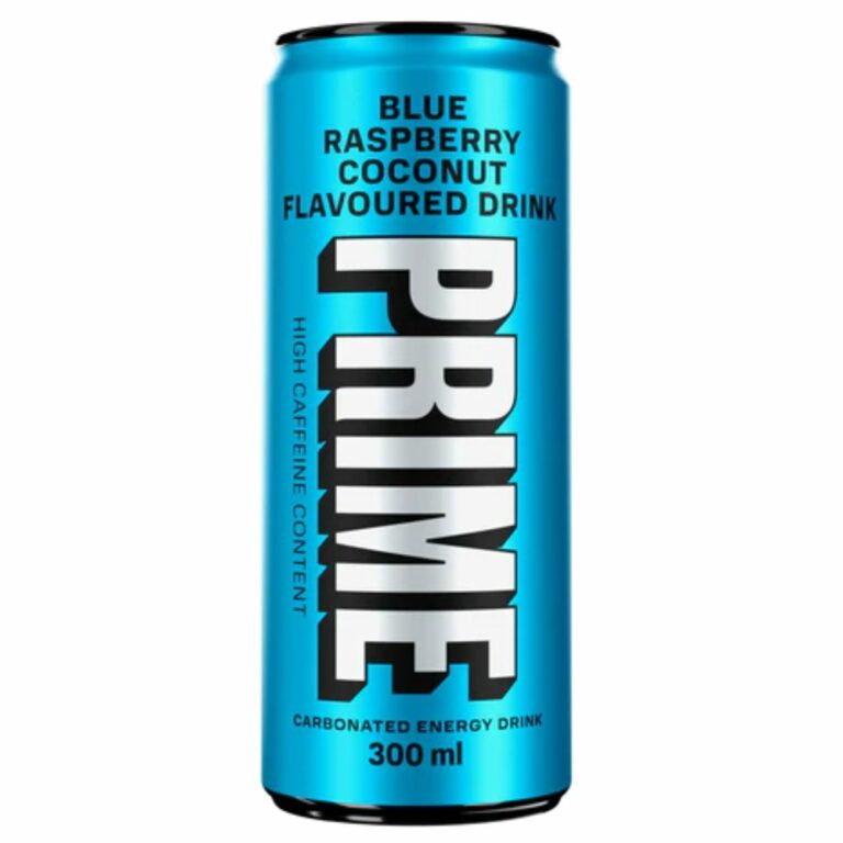 Prime Blue Raspberry Coconut Carbonated Energy Drink 300ml – Superb Hyper