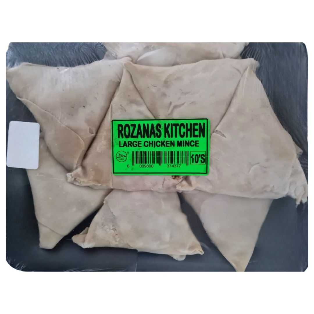 Rozana Large Chicken Mince Samoosas 10s - Superb Hyper