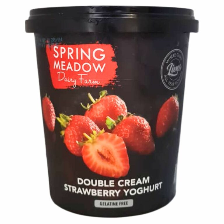 Spring Meadow Double Cream Strawberry Yoghurt 1kg – Superb Hyper