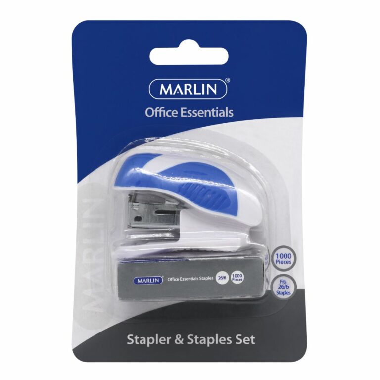 Marlin Office Essentials Mini Stapler + Staples Set – Superb Hyper