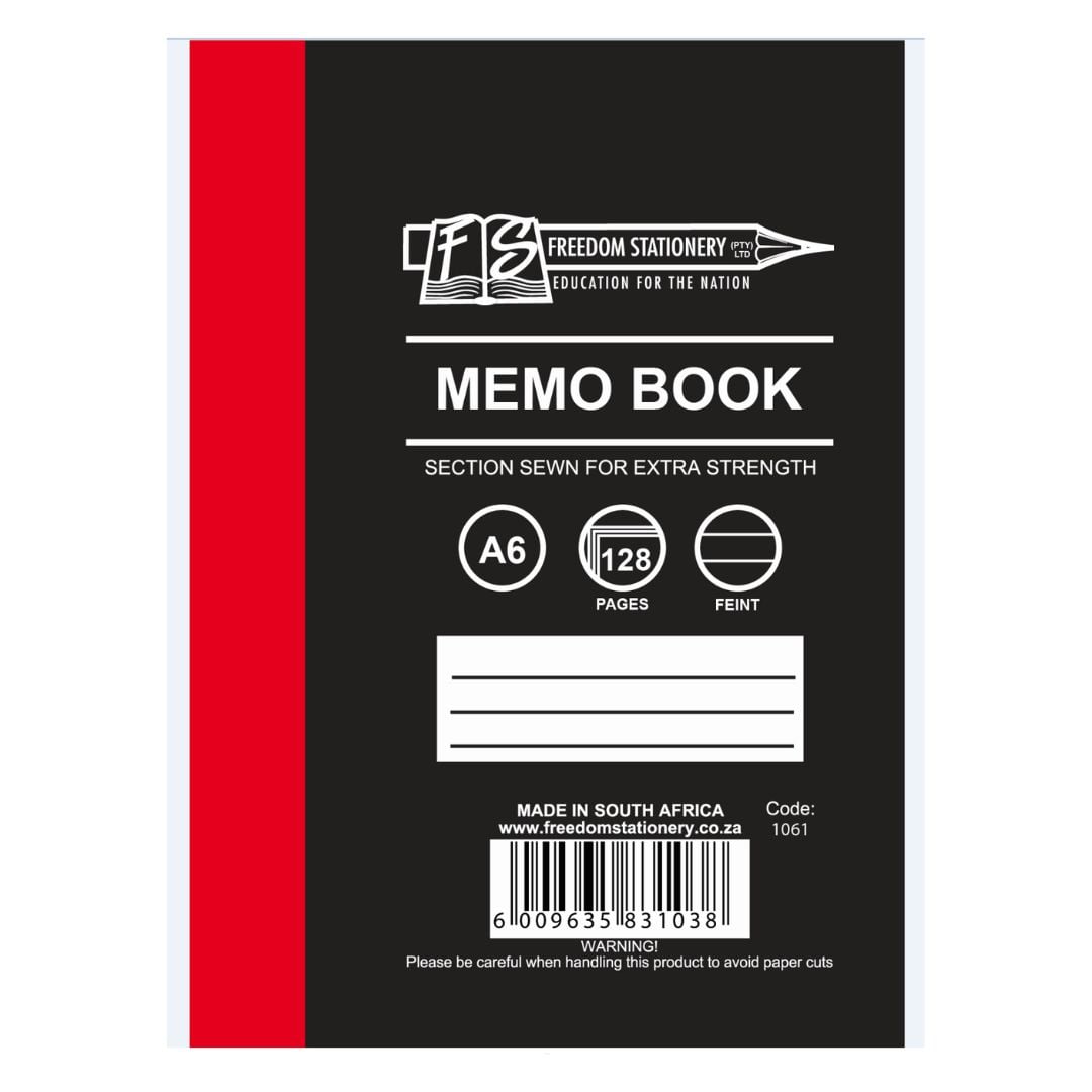 Freedom A6 Memo Book 128 Pages – Superb Hyper