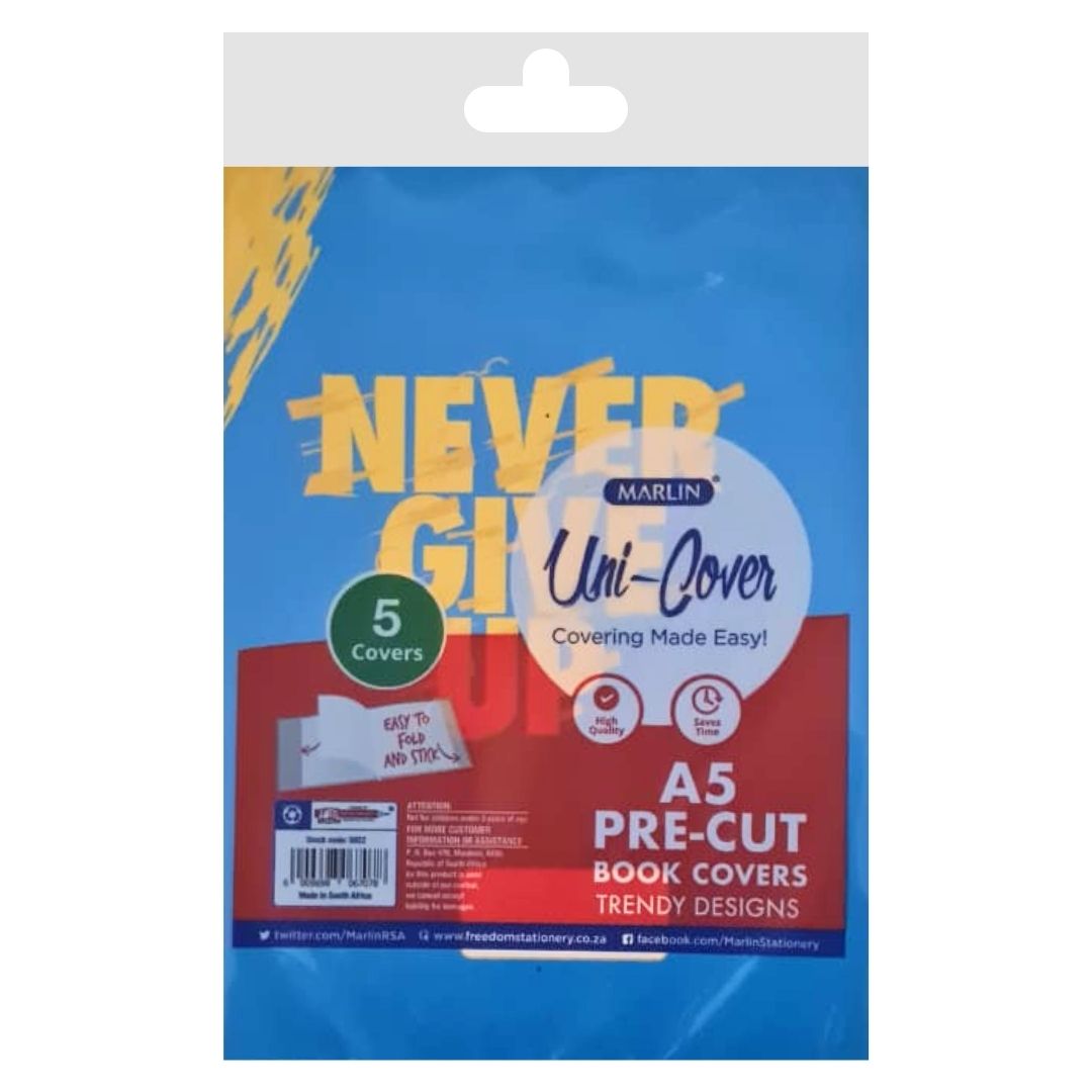 Marlin A5 Pre-Cut Book Covers Trendy Design 5s - Click On Item For ...