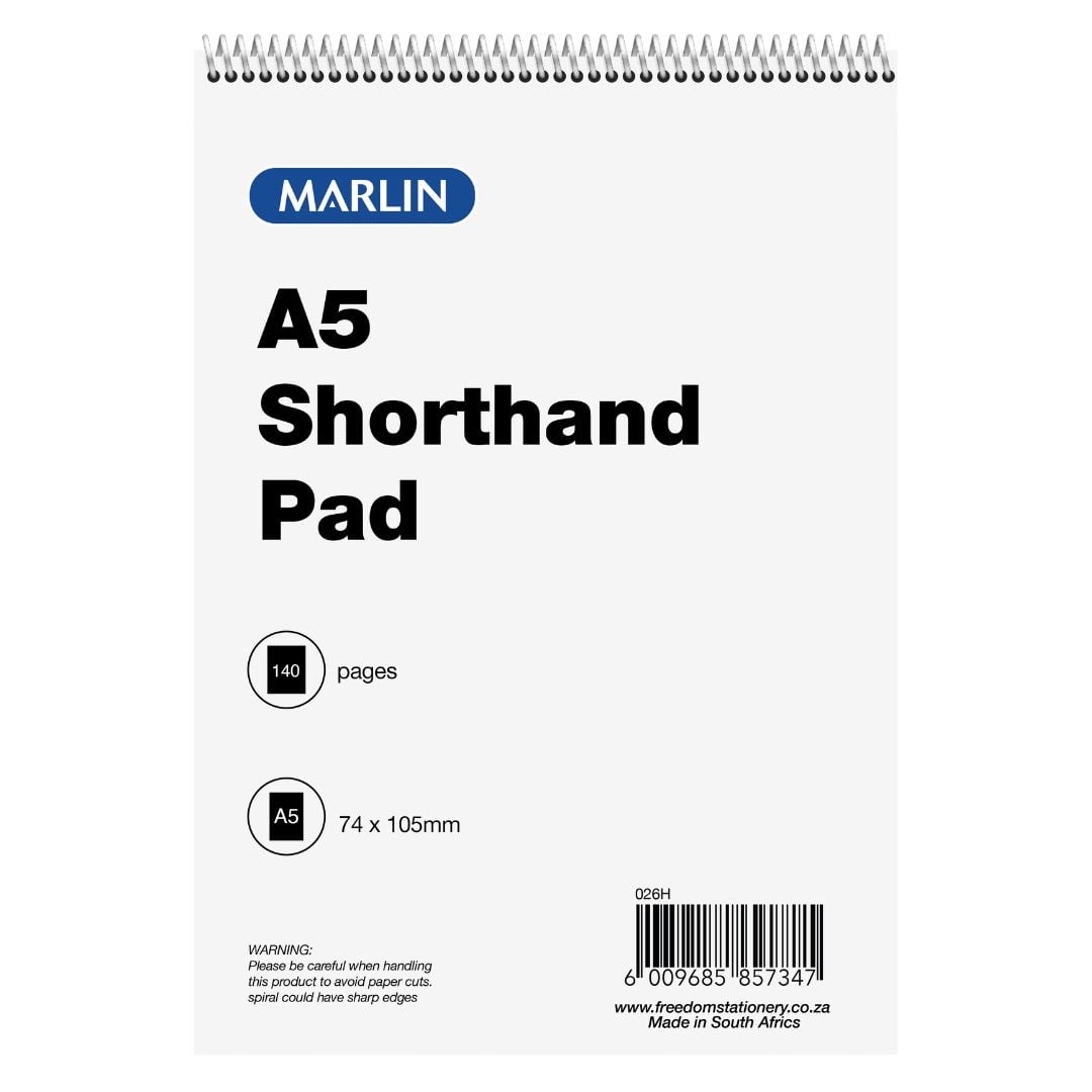 Marlin A5 Shorthand Pad 140 Pages - Superb Hyper