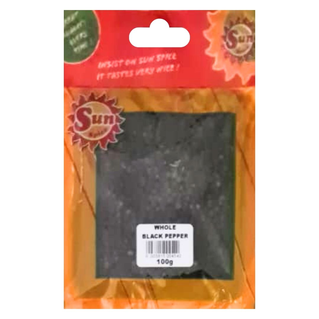 Sun Spice Whole Black Pepper 100gr - Superb Hyper