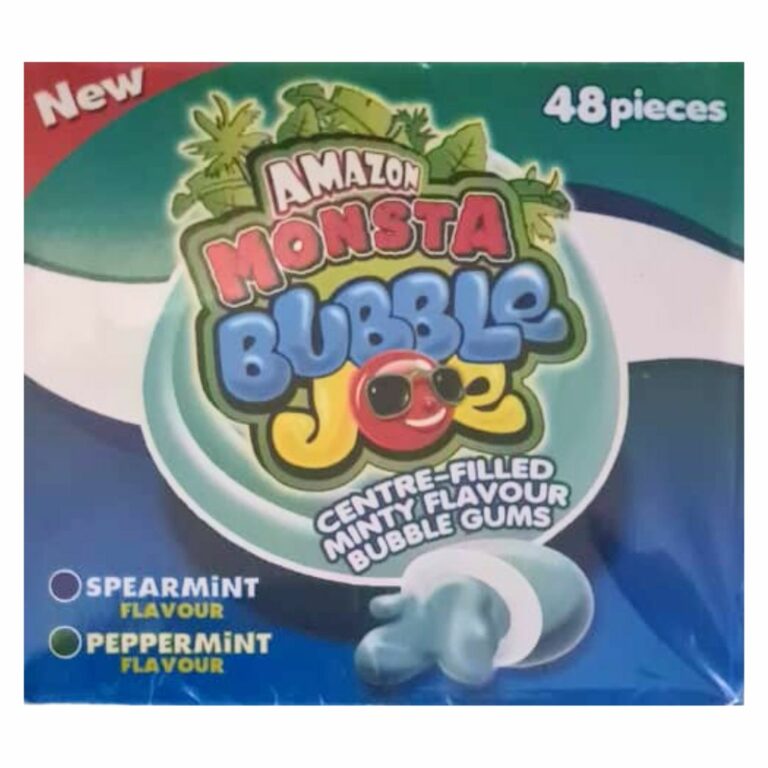 Amazon Monsta Joe Minty Flavour Bubble Gum 48s – Superb Hyper
