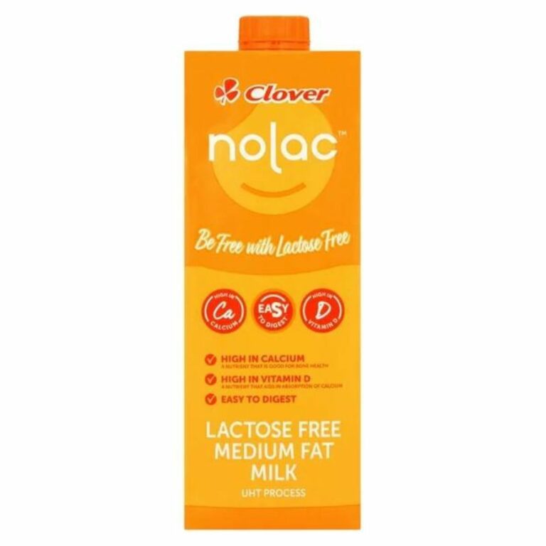 Clover Nolac Lactose Free Medium Fat Milk UHT Process 1lt – Superb Hyper