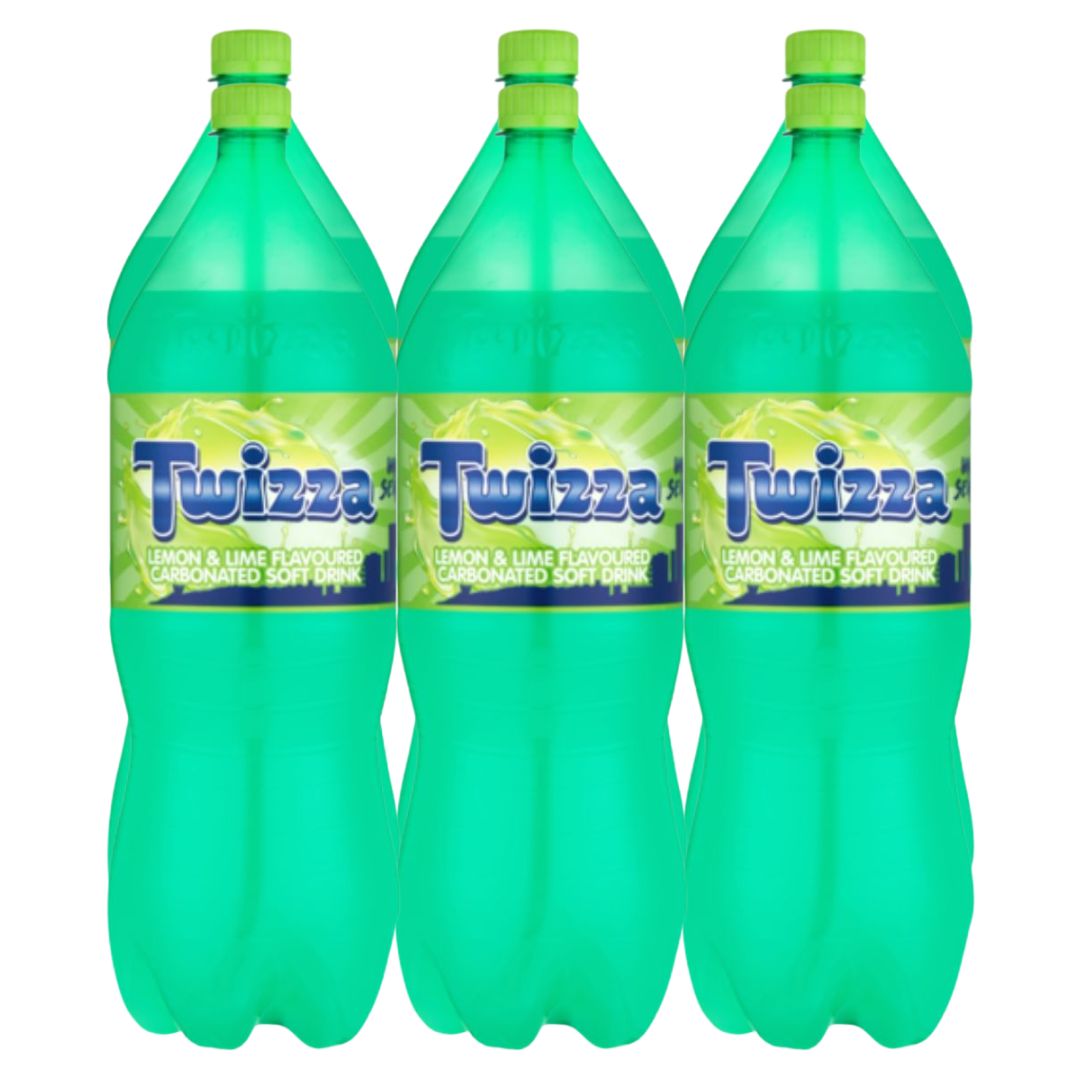 Twizza Lemon And Lime Flavoured Carbonated Soft Drink 6x2lt - Superb Hyper