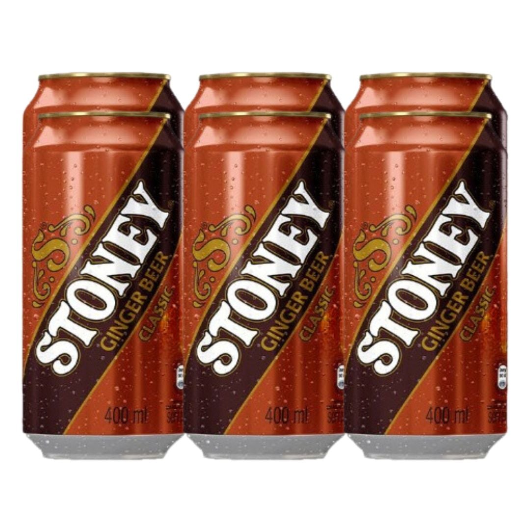 Stoney Ginger Beer Soft Drink Can 6x400ml - Superb Hyper
