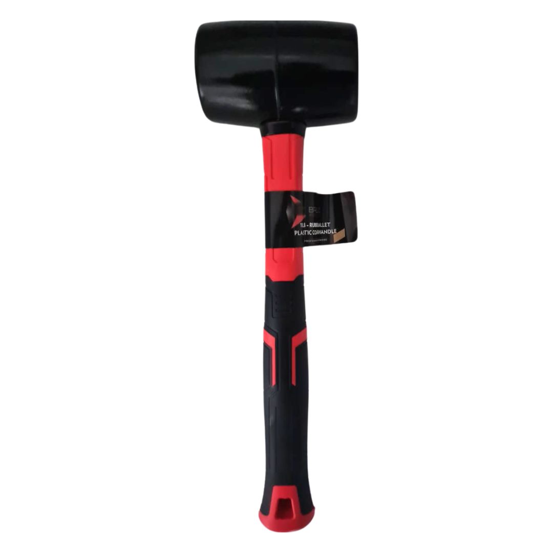 Bruno Rubber Mallet Plastic Coated Handle 1lb - Superb Hyper