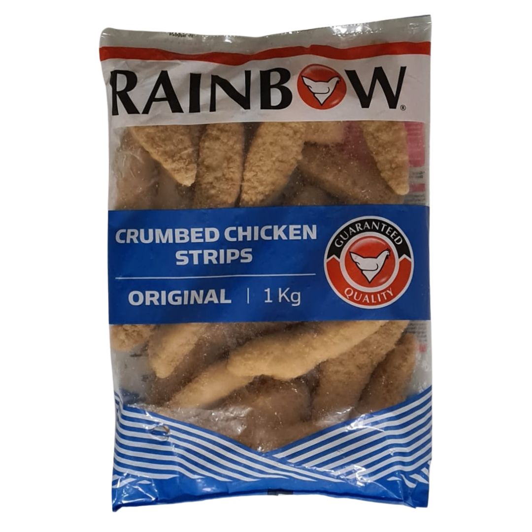 Rainbow Crumbed Chicken Strips Original 1kg - Superb Hyper